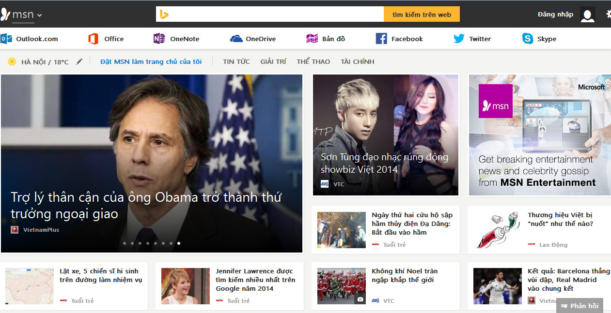 MSN phiên bản tiếng Việt đã có mặt tại Việt Nam