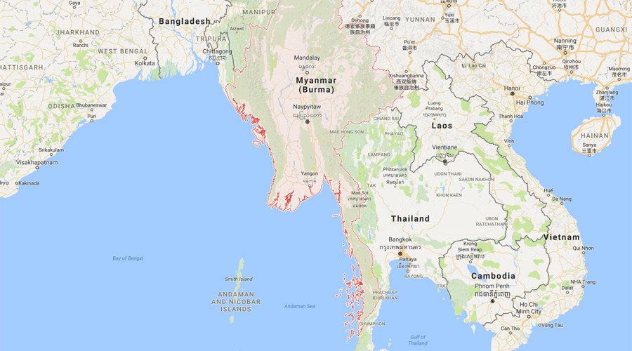 Myanmar bác tin máy bay lạ rơi xuống biển