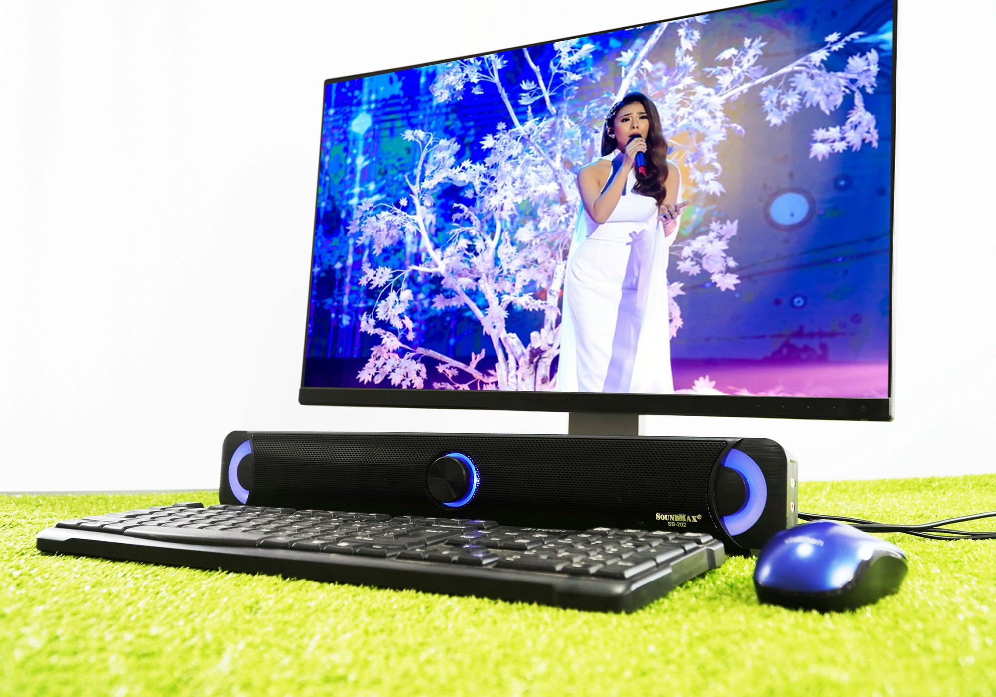 SoundMax SB-202: Loa soundbar mini dành cho PC | Thị trường NLD