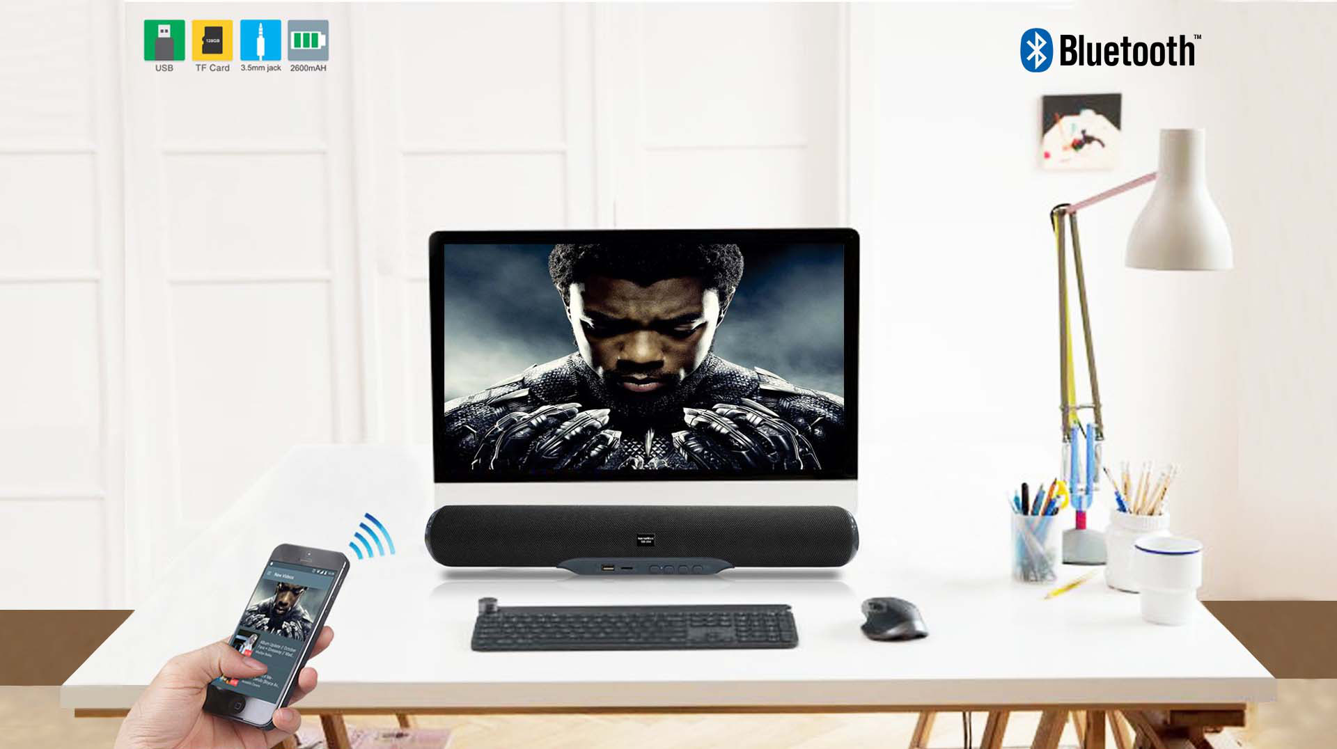 SoundMax SB-204: vừa là soundbar vừa là loa di động | Thị trường NLD