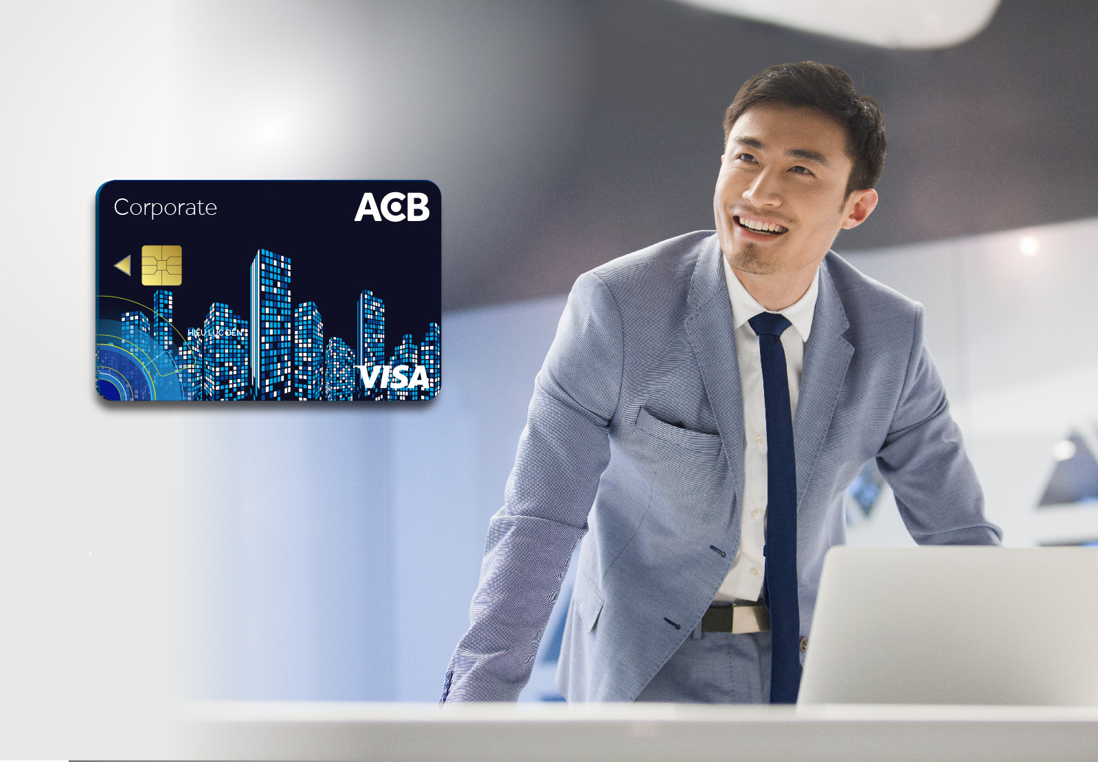 Thẻ tín dụng doanh nghiệp ACB Visa Corporate "chào sân"
