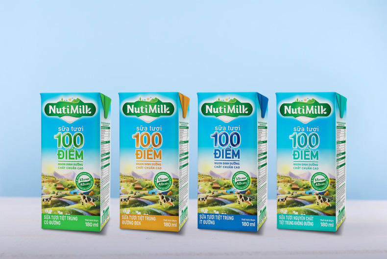 Sữa tươi chất lượng cao 100 điểm Nutimilk - Dấu ấn mới của Nutifood