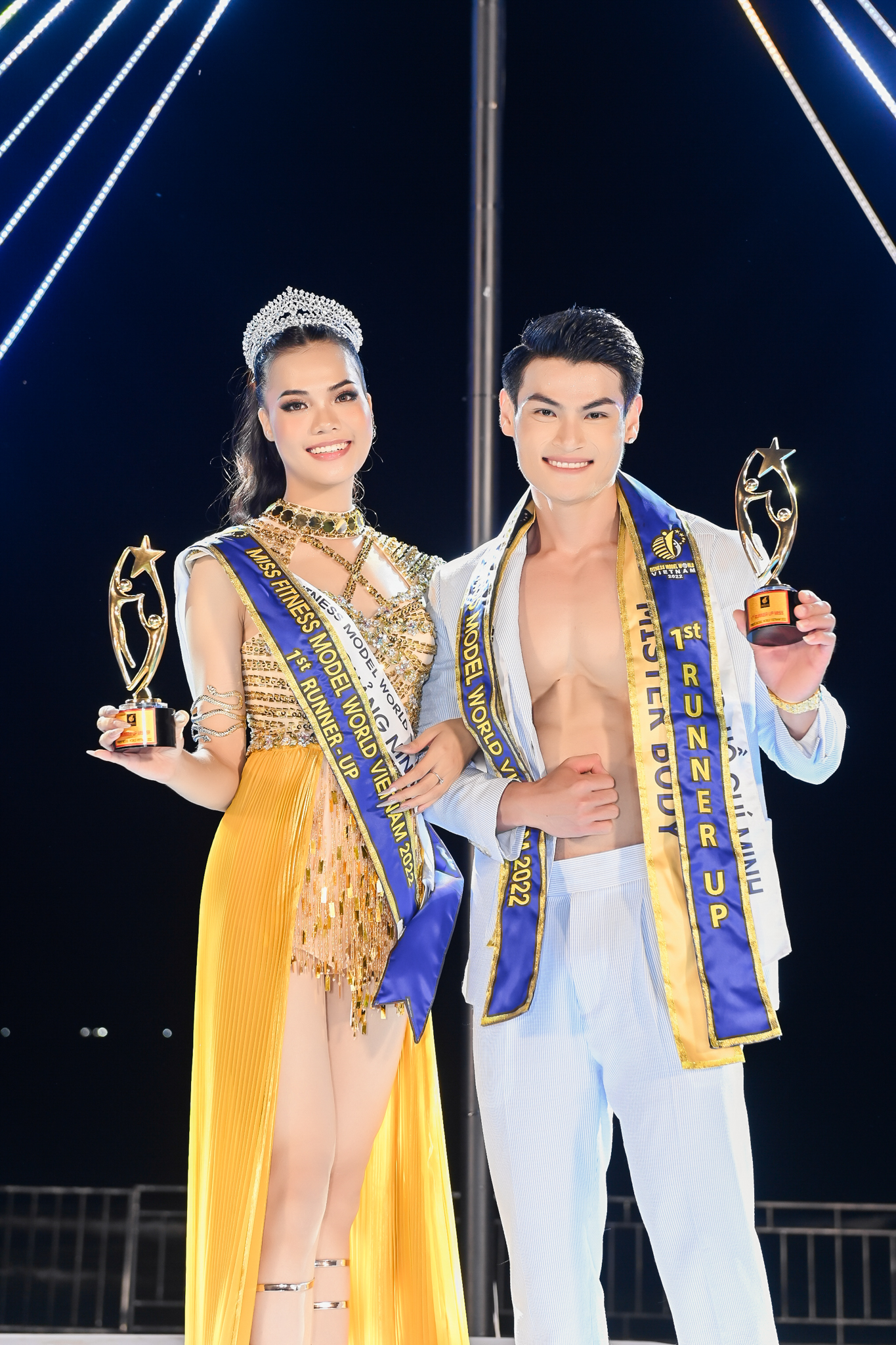 Kim Minh Sơn – Diễm My đăng quang Fitness Model World Vietnam 2022