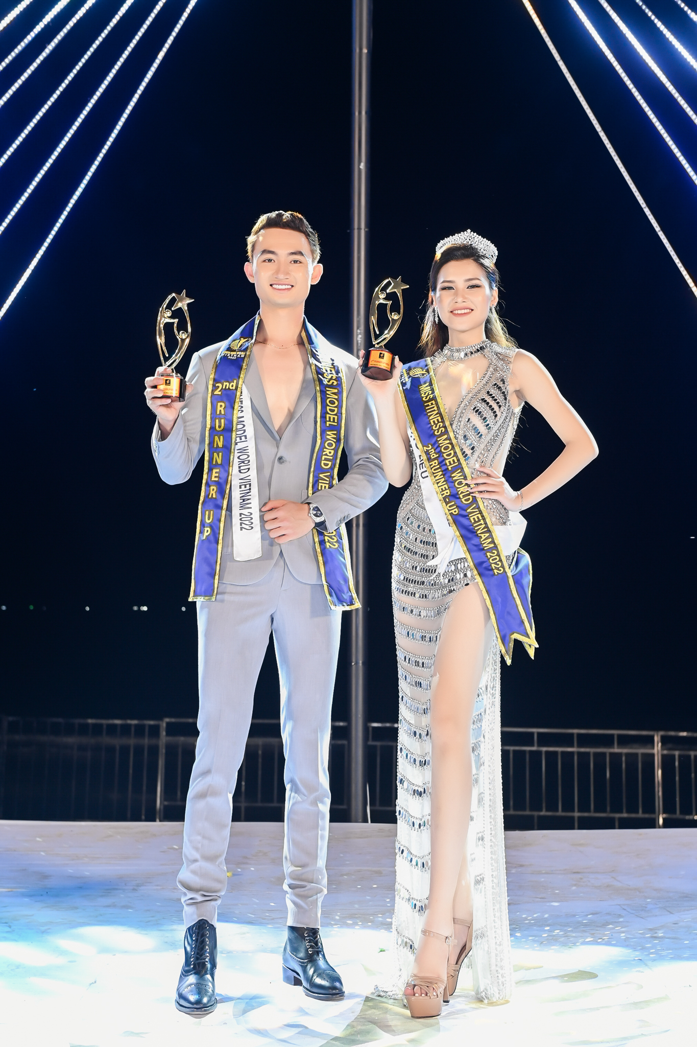 Kim Minh Sơn – Diễm My đăng quang Fitness Model World Vietnam 2022