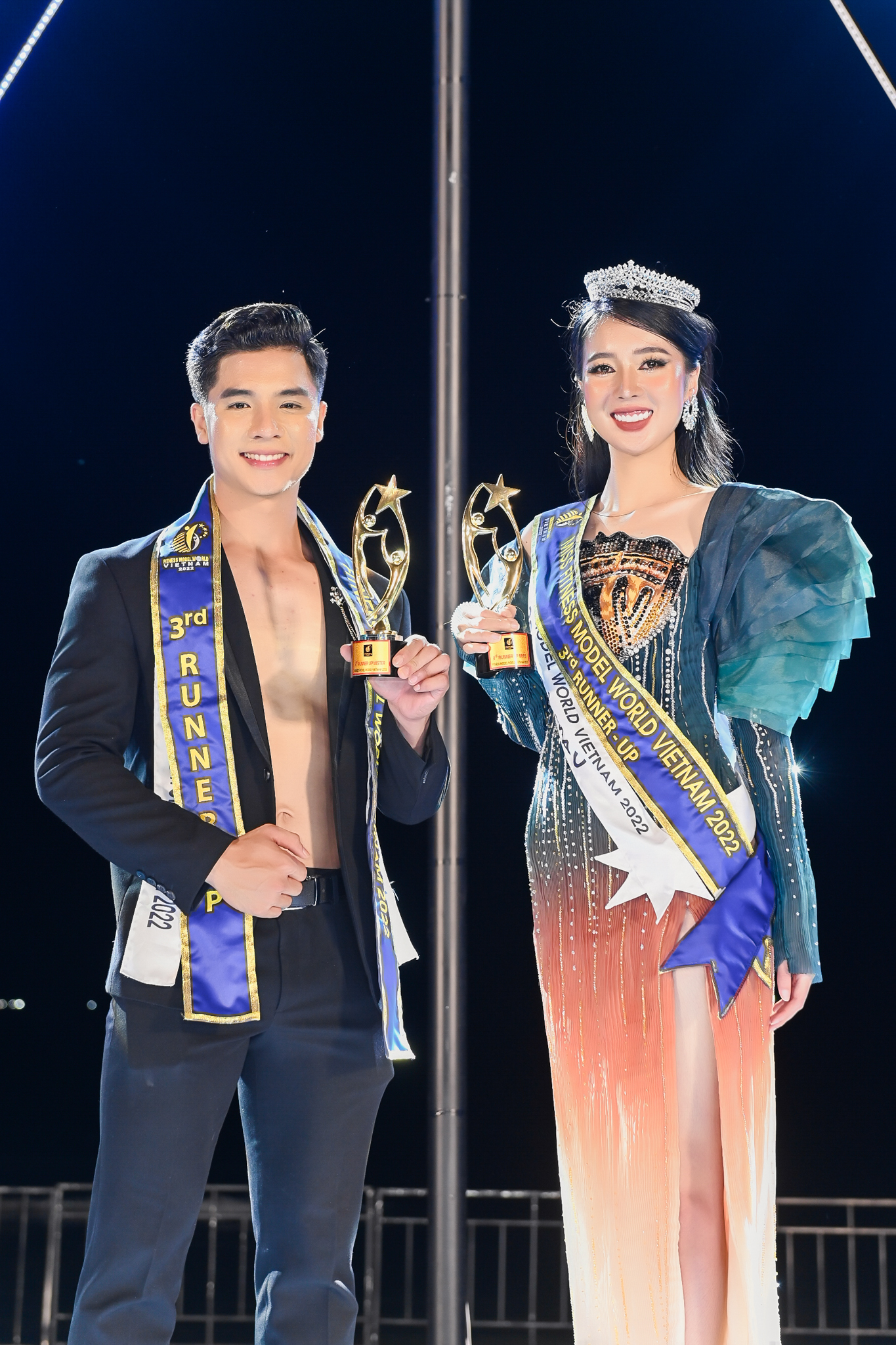 Kim Minh Sơn – Diễm My đăng quang Fitness Model World Vietnam 2022