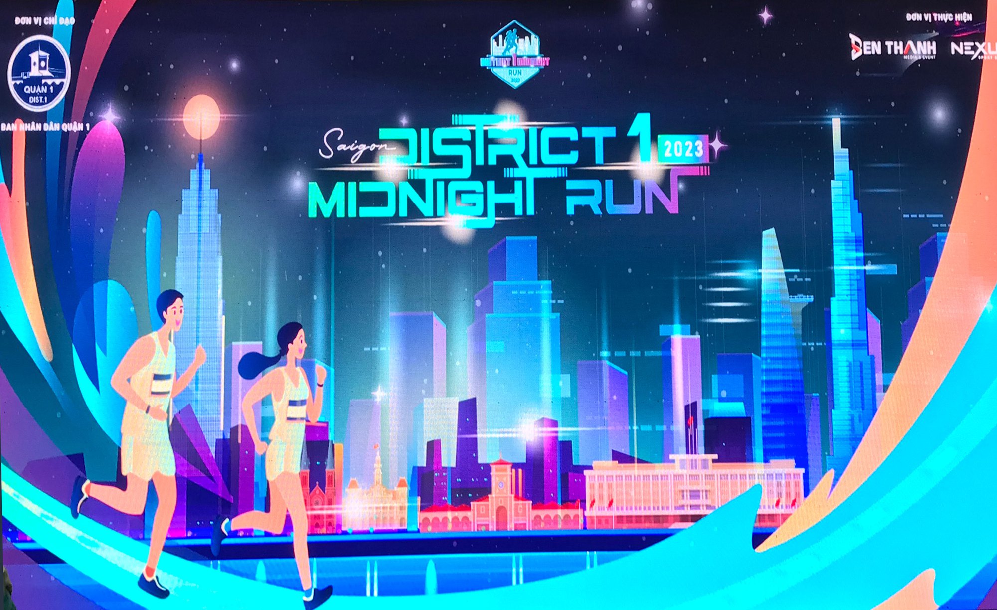 TP HCM tổ chức giải chạy đêm - "District 1 Midnight Run 2023"