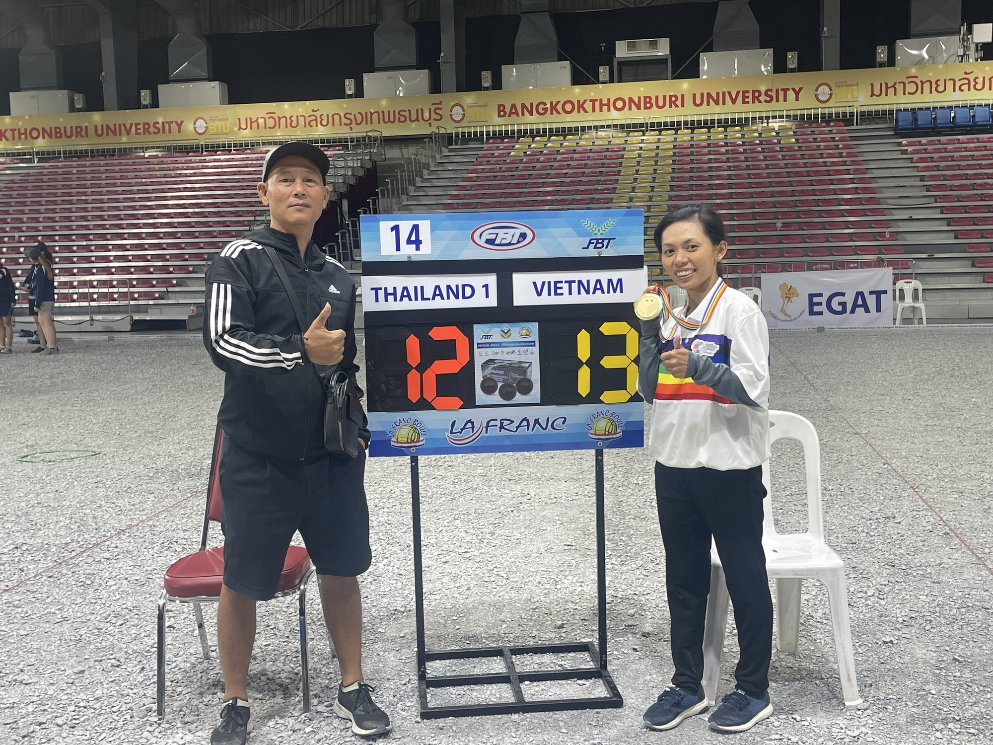 Defeating Thailand, Vietnam team won the world petanque gold medal