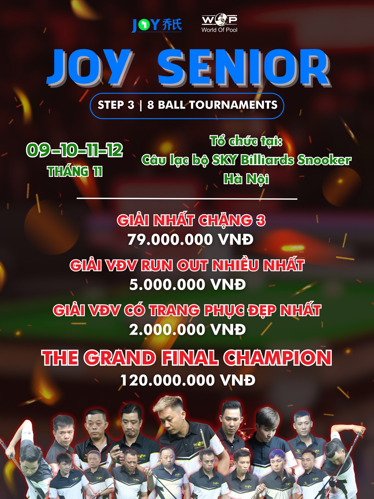 Chặng nước rút cho cuộc đua vô địch Billiards Joy Heyball 17 tỉ đồng