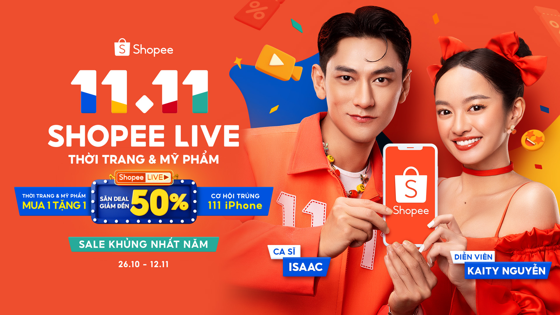 Shopee tung loạt ưu đãi hấp dẫn qua chuỗi livestream 11 ngày