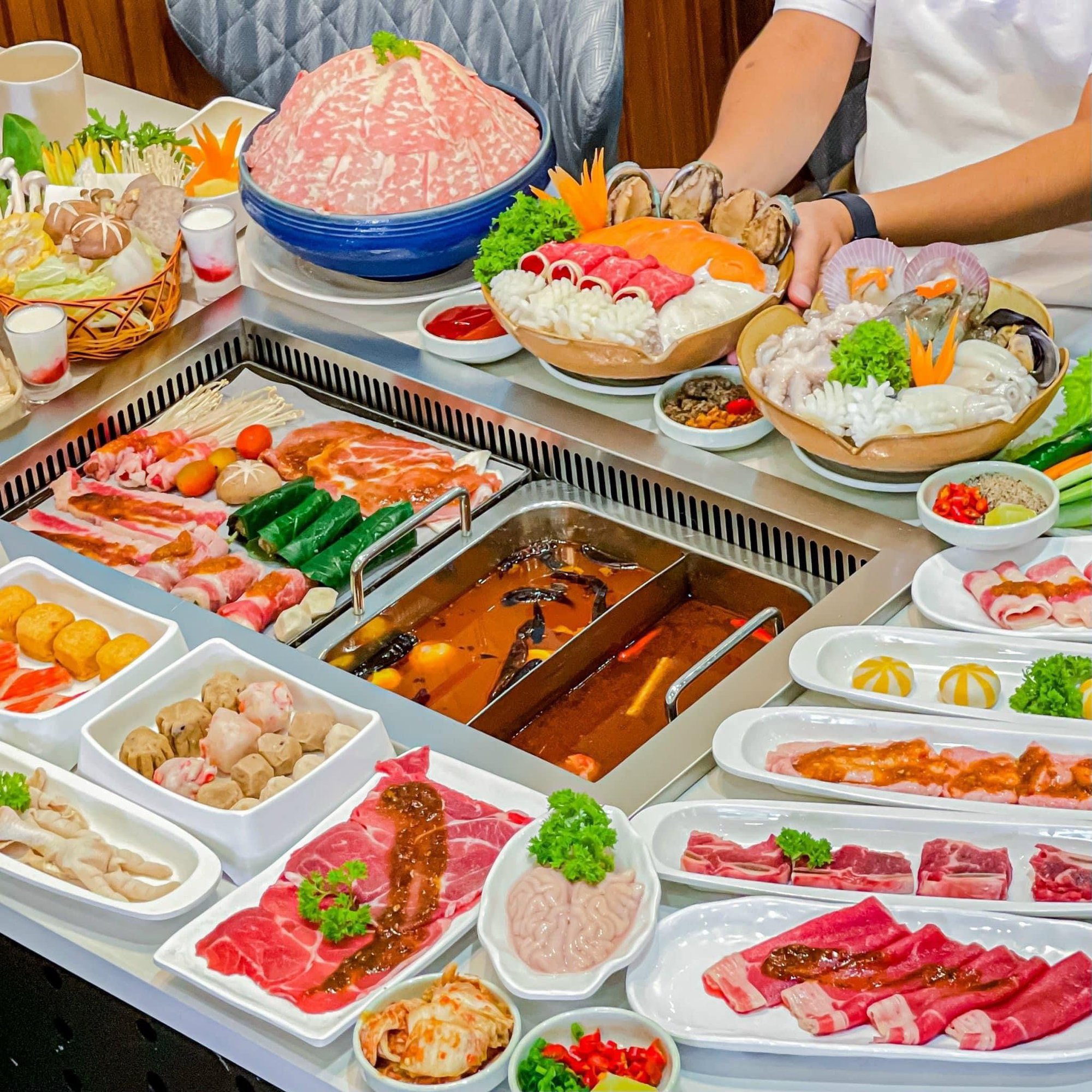 Ăn thỏa thích Buffet nướng, lẩu 70 món tại Ăn Được Phúc
