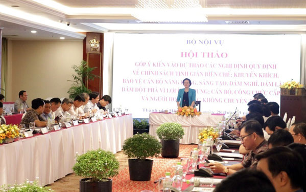 Bảo vệ cán bộ dám nghĩ, dám làm