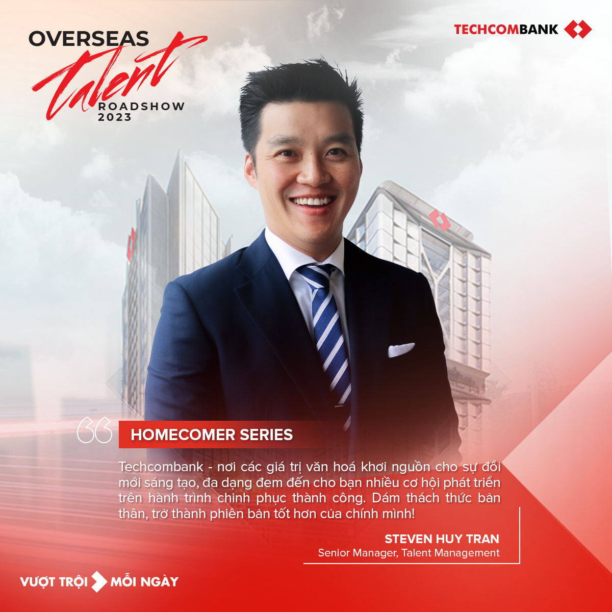 Techcombank thu hút nhân tài về nước, cộng hưởng để cùng phát triển