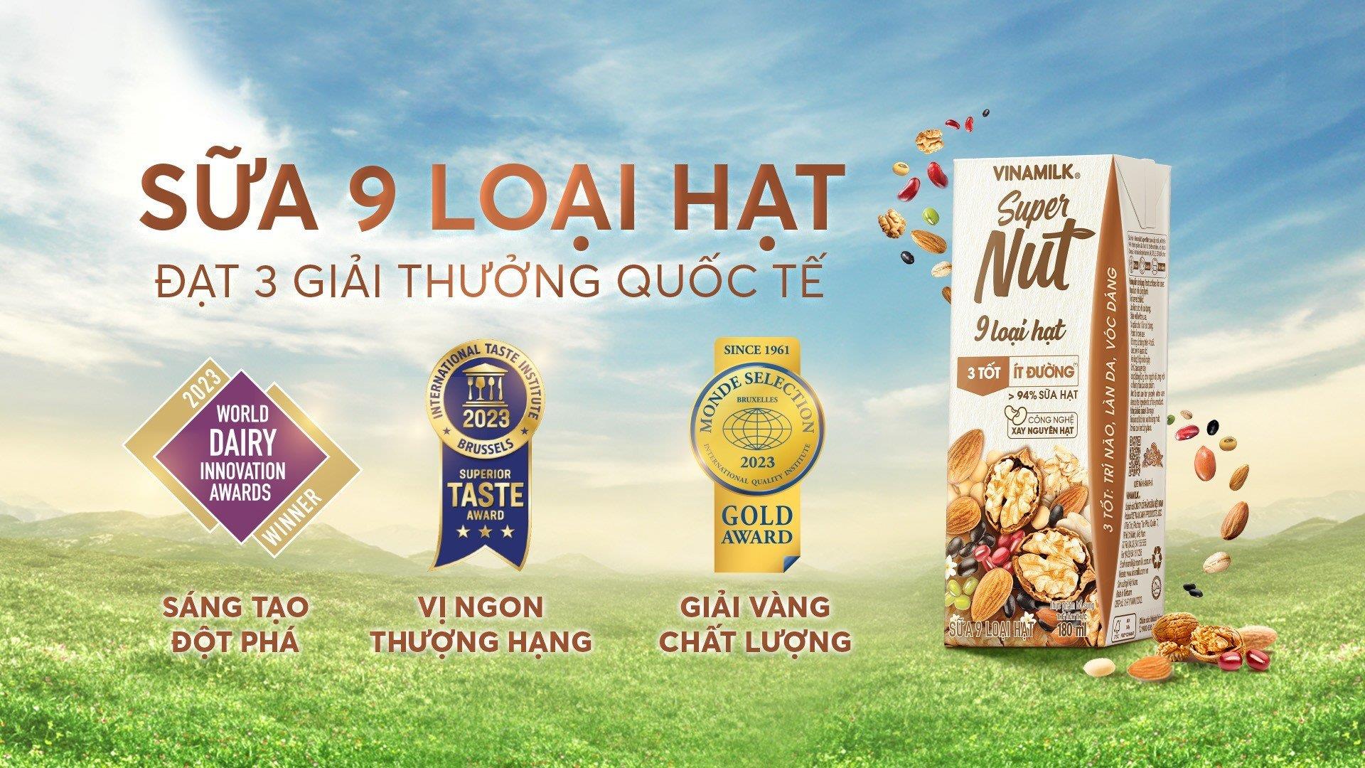 Bộ sưu tập giải thưởng quốc tế “khủng” của Vinamilk Super Nut