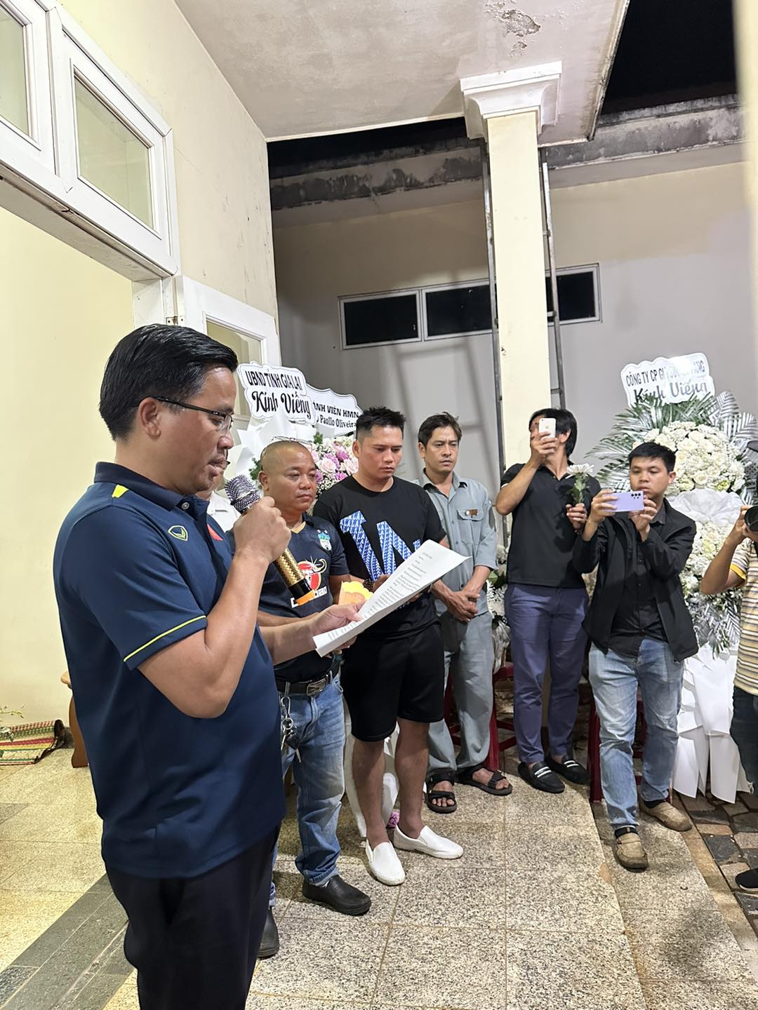 Thi thể tiền đạo Paollo Oliveira của HAGL về đến TP HCM