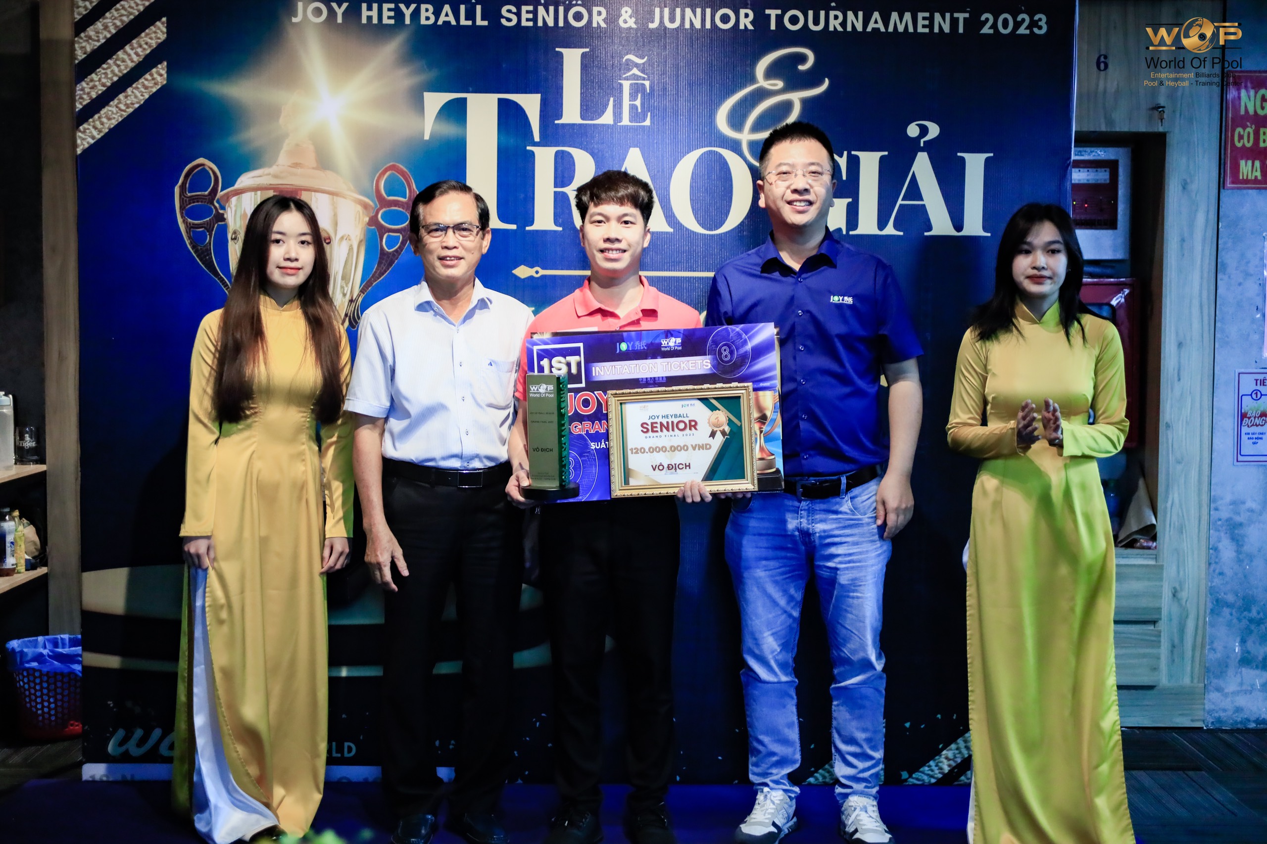 Lường Đức Thiện vô địch billiards Joy Heyball, nhận thưởng 120 triệu đồng