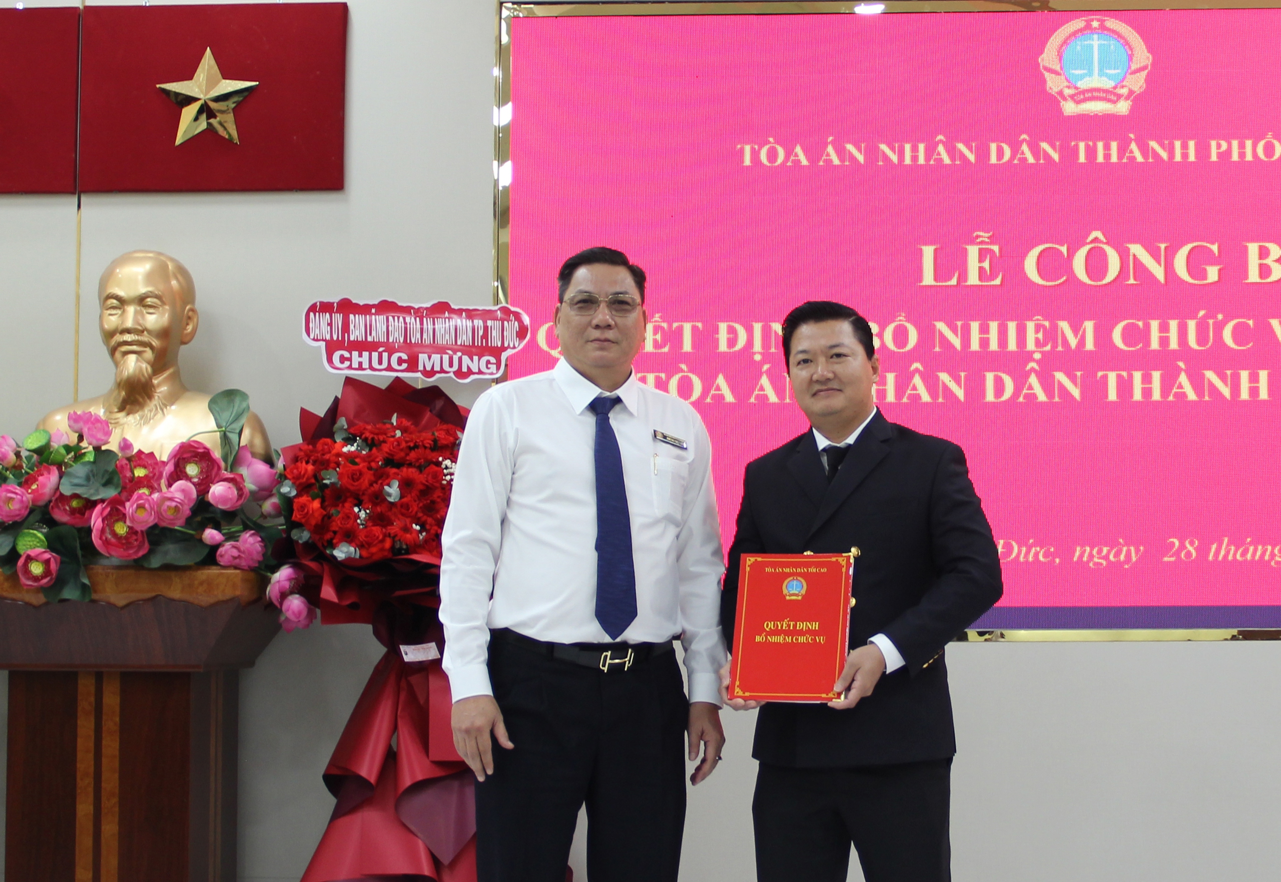Ông Nguyễn Ngọc Hiếu làm Phó Chánh án TAND TP Thủ Đức