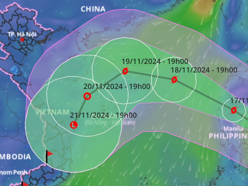 Siêu bão Man-yi vào Biển Đông, gặp không khí lạnh diễn biến khó lường