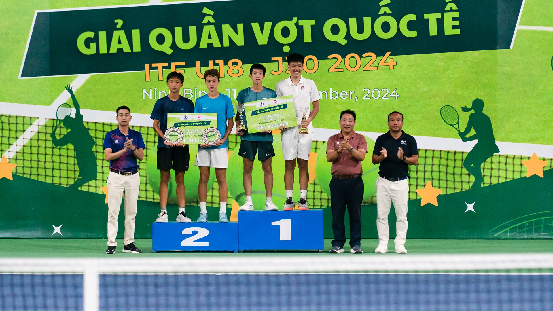 Quần vợt Việt Nam vô địch 1 nội dung ITF U18 - J30 Ninh Bình 1, khởi tranh giải Ninh Bình 2
