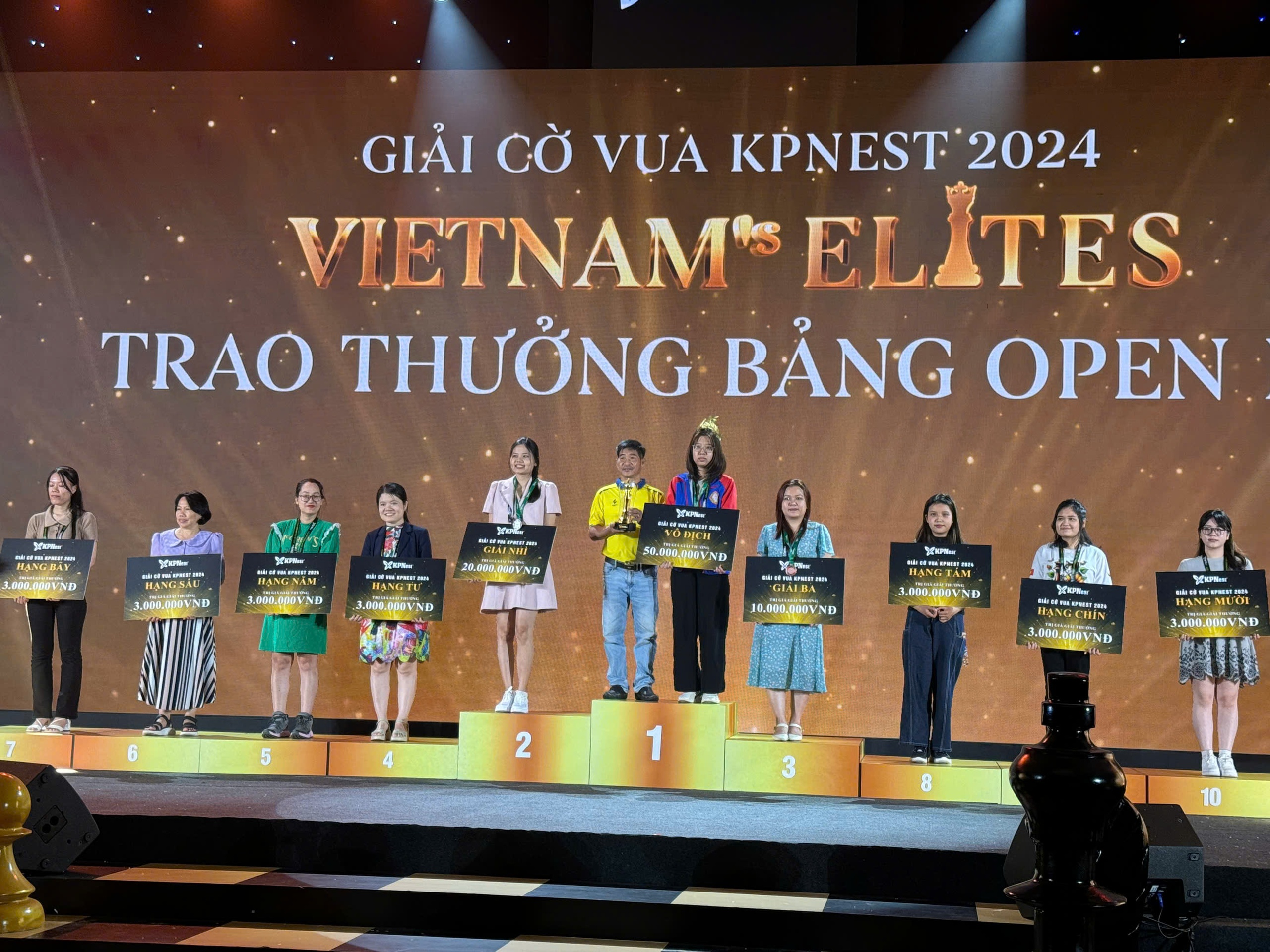 Độc, lạ và nhiều ý nghĩa Giải cờ vua KPNest 2024