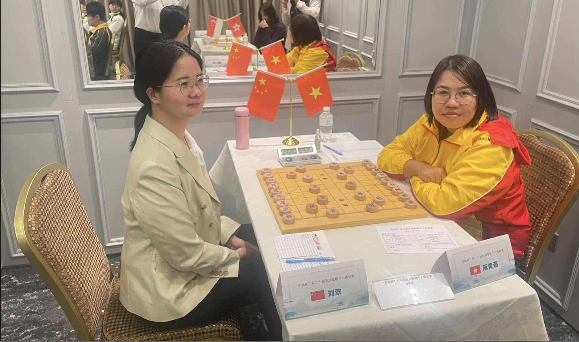 Nguyen Hoang Yen won the silver medal in the Asian women's individual ...