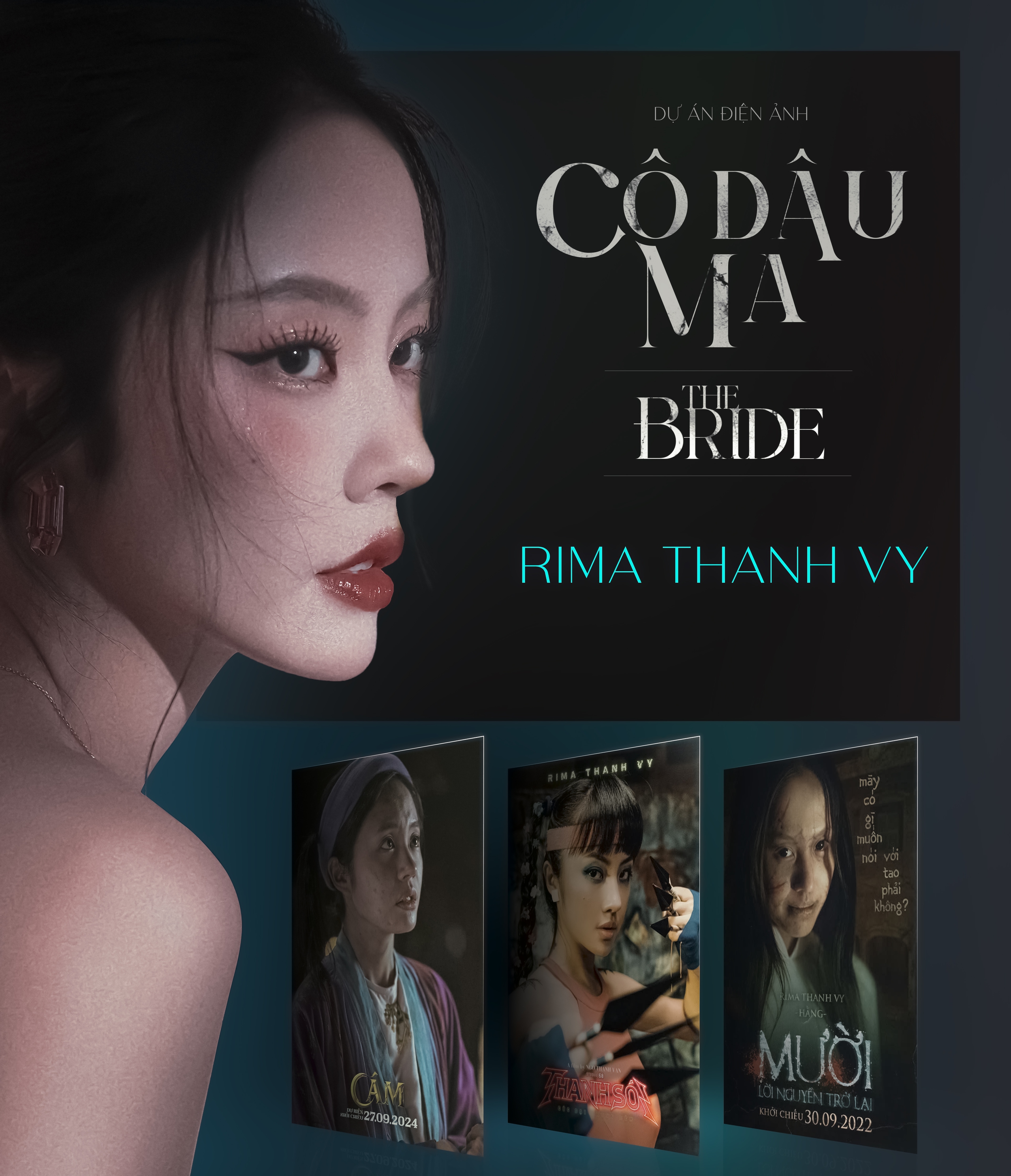"Nàng Tấm" Rima Thanh Vy hóa "Cô dâu ma" phim Việt - Thái