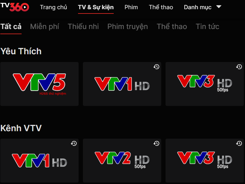 Loạt kênh của VTV xuất hiện trở lại trên MyTV, TV360