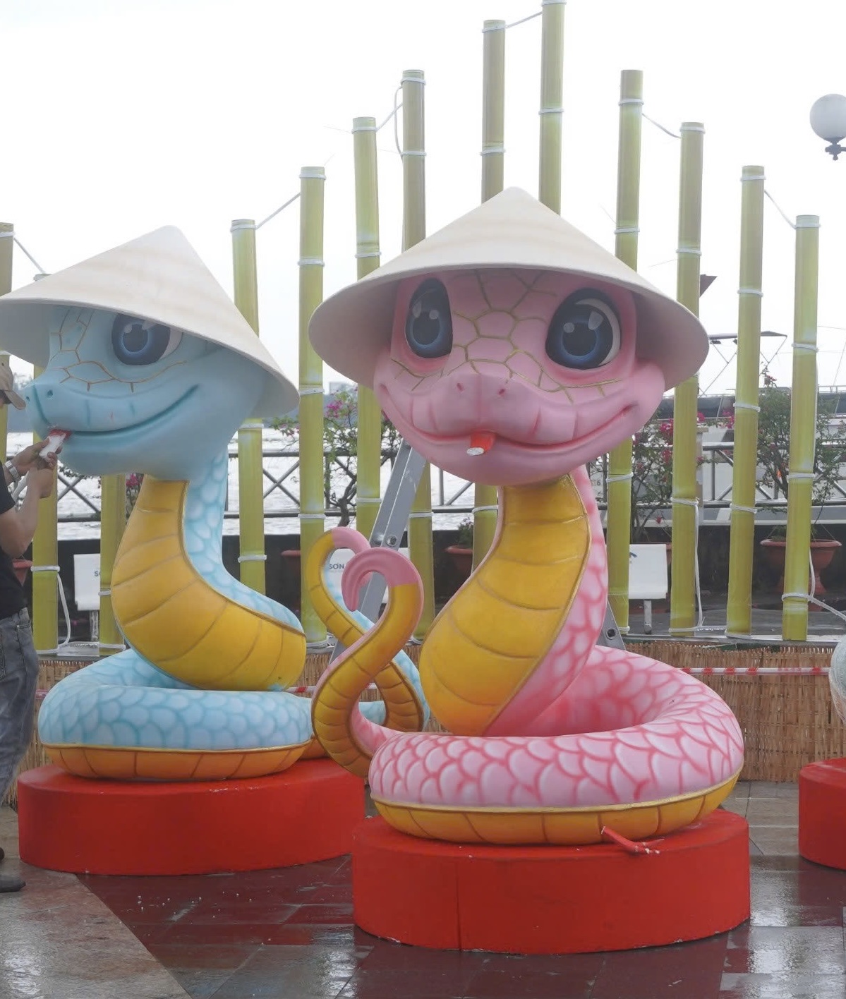 Linh vật rắn của tỉnh, thành nào đẹp nhất Tết Ất Tỵ 2025?