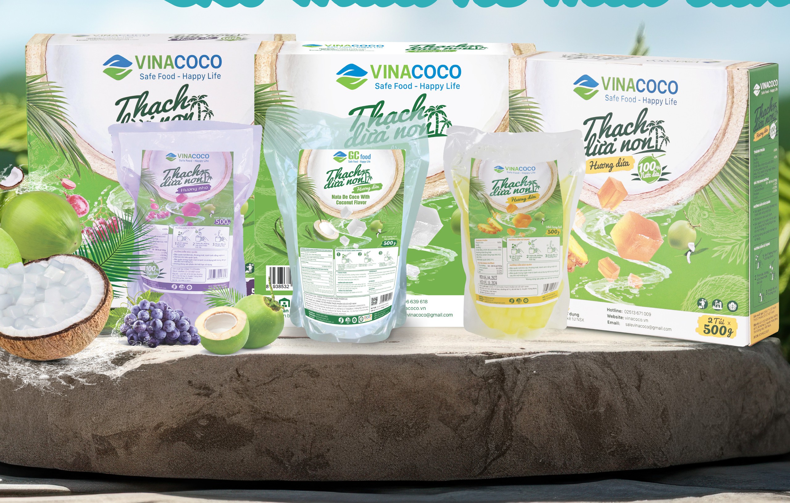 Thạch dừa GC Food có tin vui