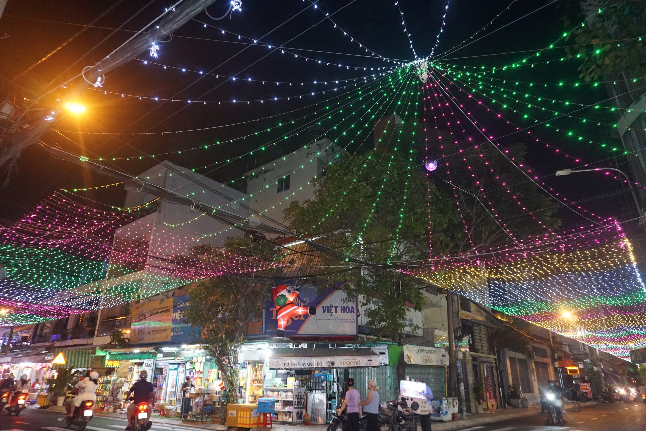 Tan Phu Catholic village shines brightly to celebrate Christmas.