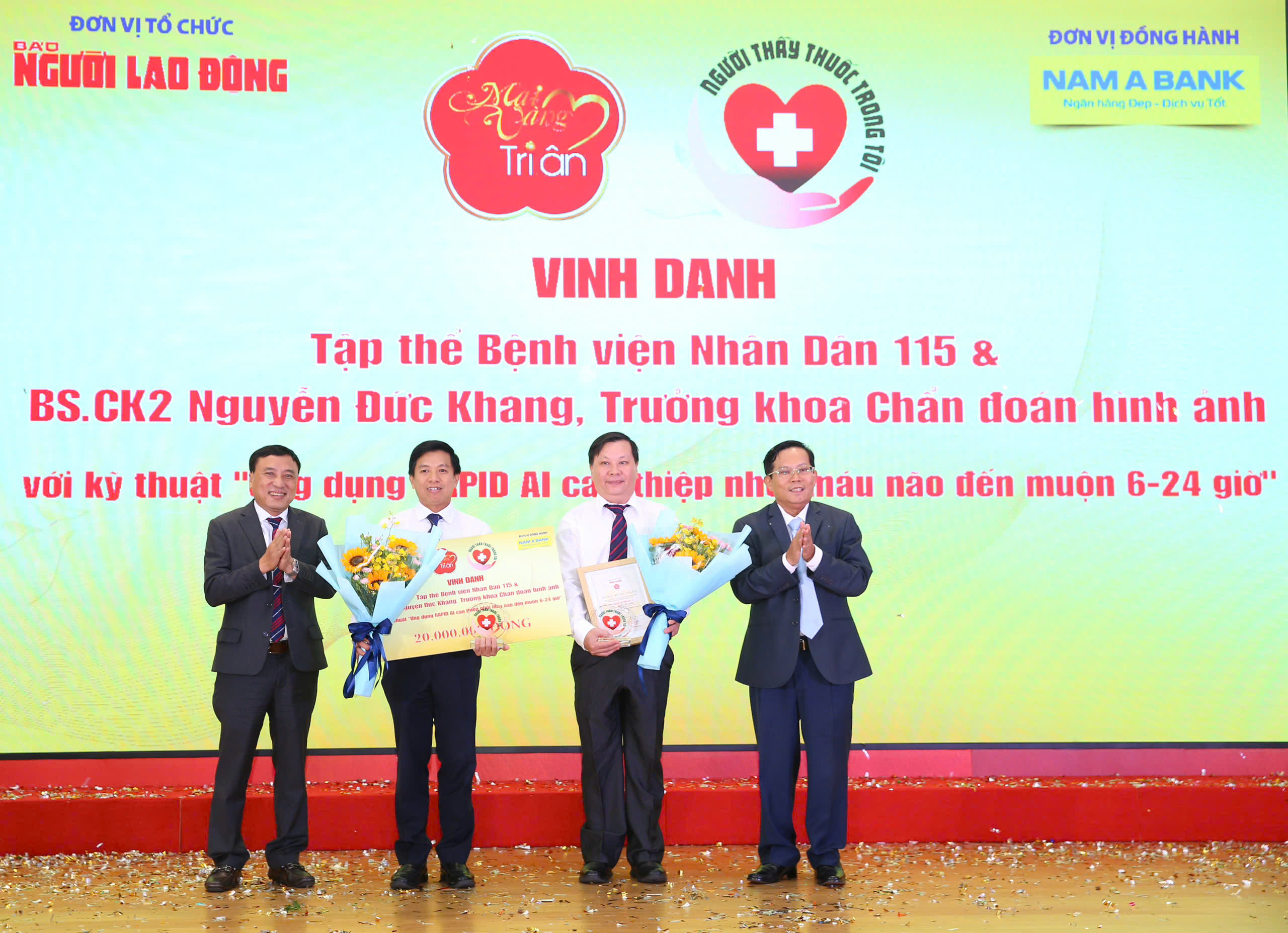 “Mai Vàng tri ân” tôn vinh 2 bác sĩ và tập thể bệnh viện có thành tựu ...