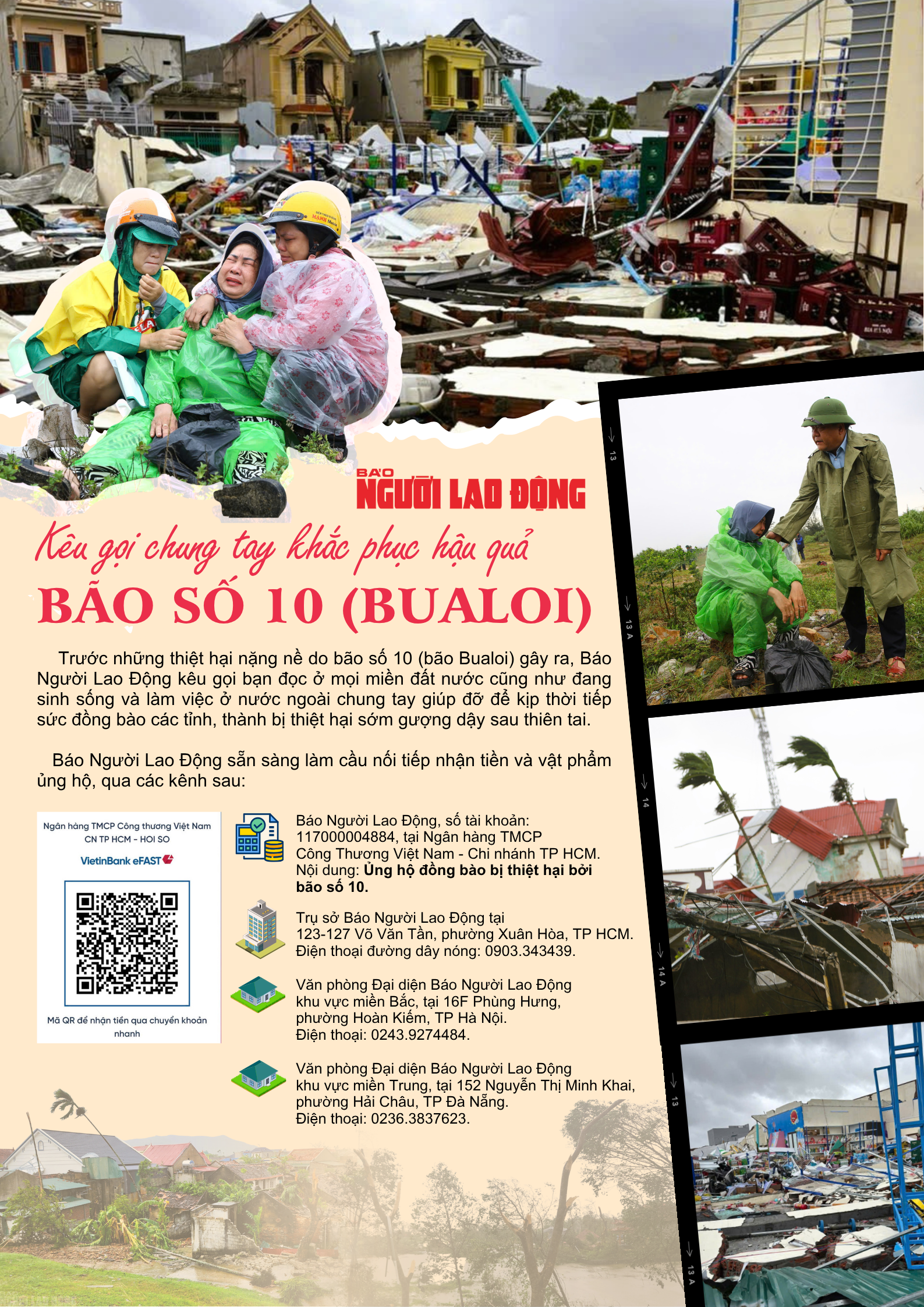 Bão số 10 Bualoi làm 4 người chết, gần 9.000 ngôi nhà ở Thanh Hóa ngập nước