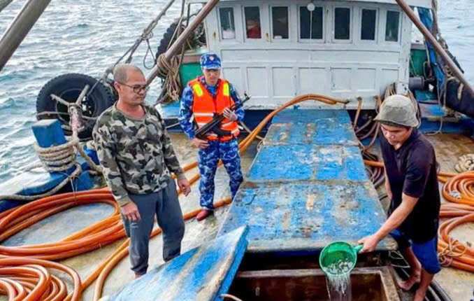 An anomaly was discovered in the fishing vessel where the ...