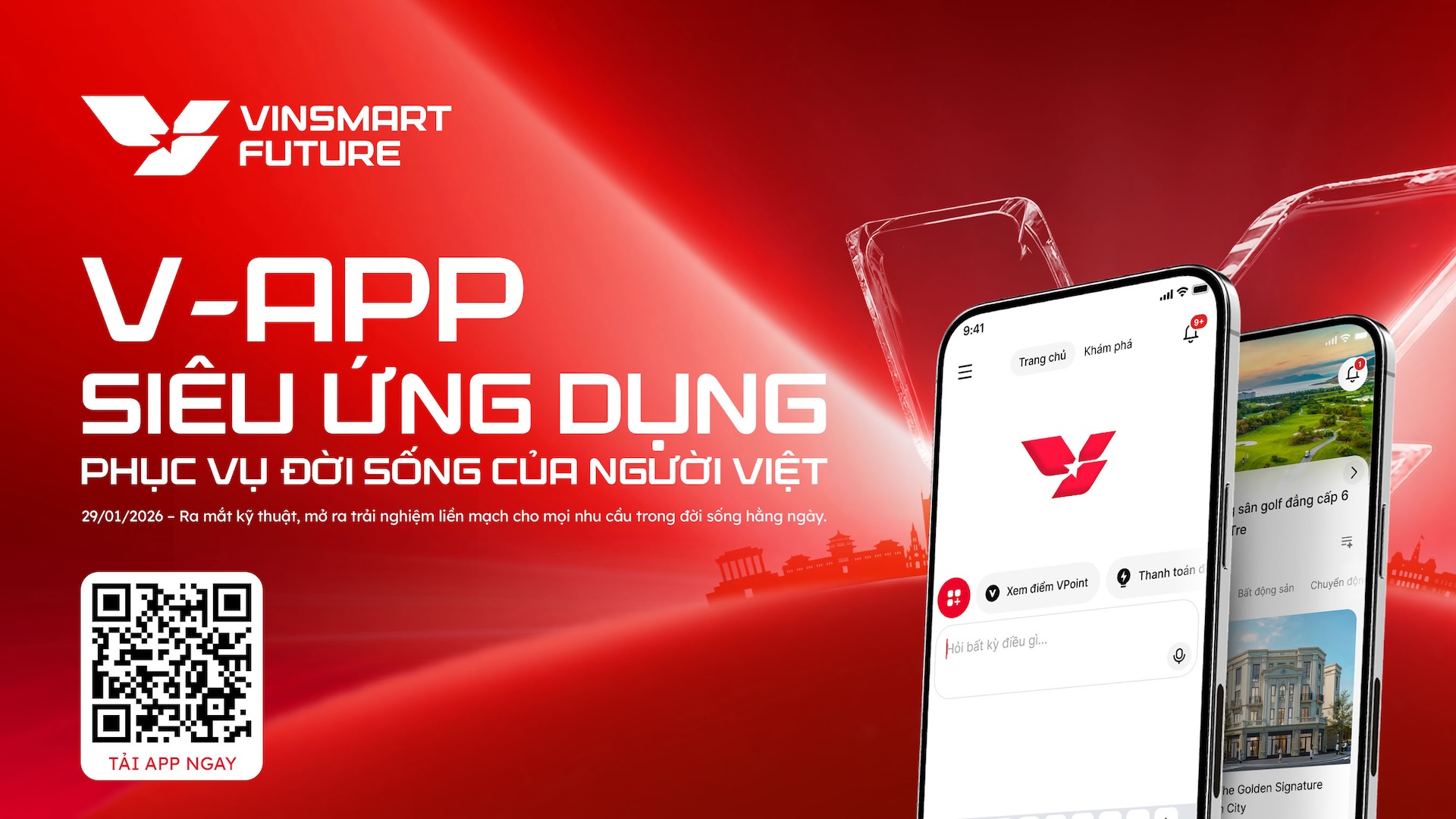 Vingroup trình làng siêu ứng dụng V-App, kết nối từ nhà ở đến xe điện ...