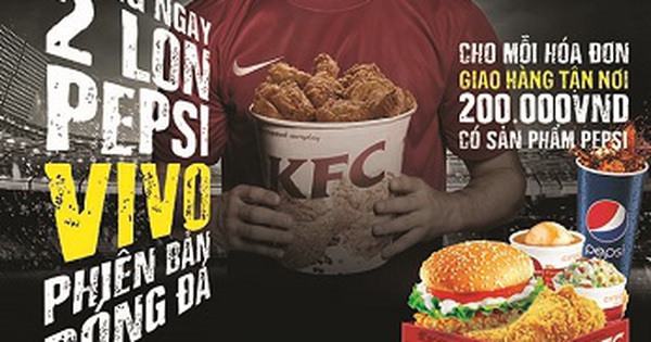 Thưởng thức Pepsi Vivo cùng KFC