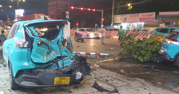 Thông tin mới về 2 xe taxi điện, 2 xe máy tông liên hoàn ở Bình Dương