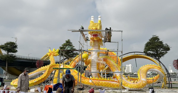 Lộ diện linh vật rồng dài 50m ở Đà Nẵng