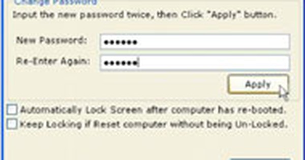 Khóa nhanh màn hình với Desktop Lock Express