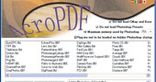 Tăng tốc độ nạp Photoshop với AcroPDF Photoshop Speedup