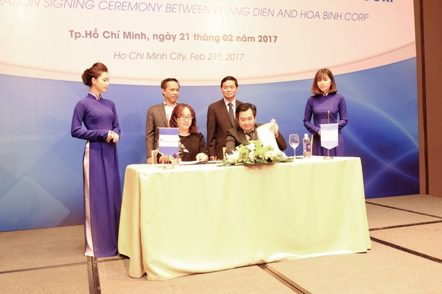 Khang Điền ký kết gói thầu trị giá 1.000 tỉ đồng với Hòa Bình Corp ...